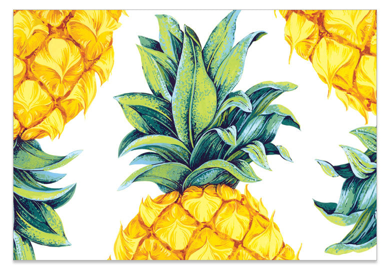 Pineapple Top and Tail - A6 Art Card – Helen Ashley Designs