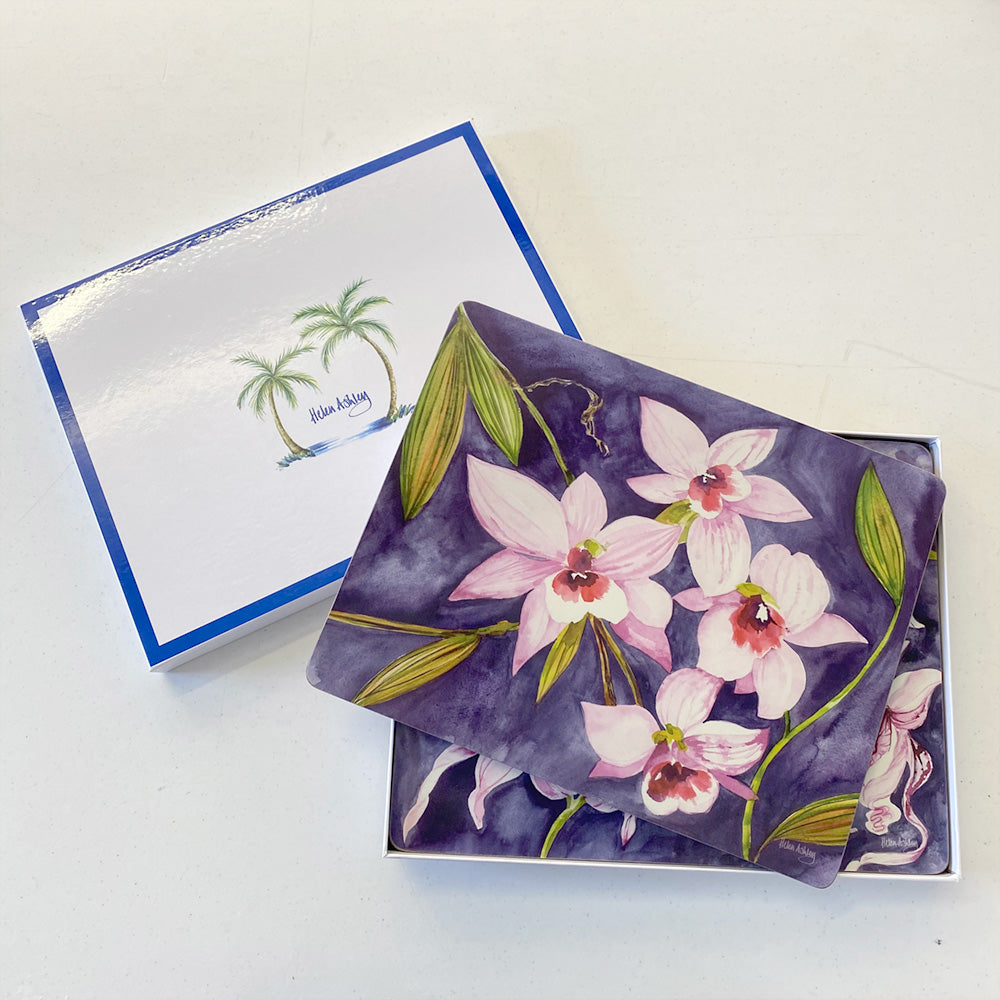 Orchid Garden Coasters & Placemats – Helen Ashley Designs