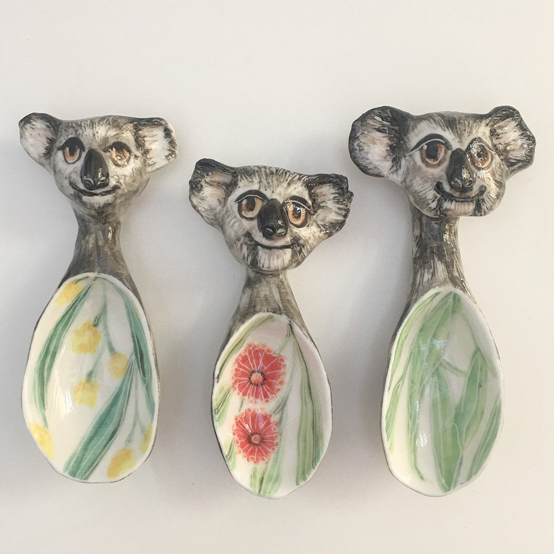 Koala & Kangaroo Spoons – Helen Ashley Designs